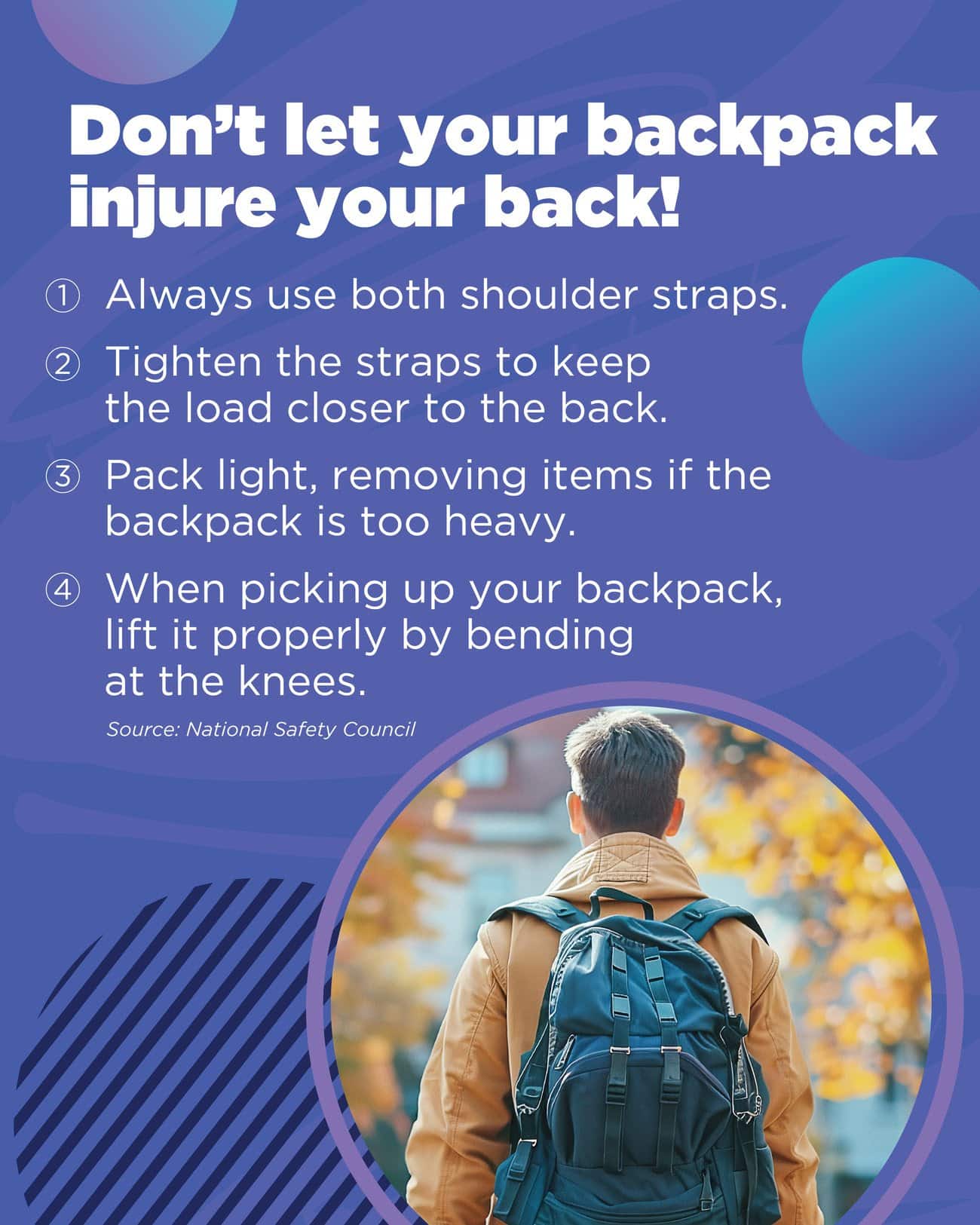 APT Newsletter – Backpack Safety Tips – Campus High School Athletics